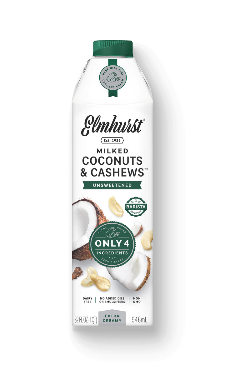 Unsweetened Coconut Cashew Milk Elmhurst 1925