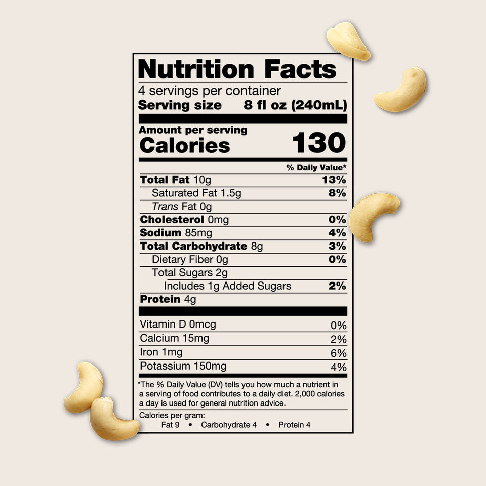 Sweetened Cashew Milk | 2 & 6-Packs Available - Elmhurst 1925