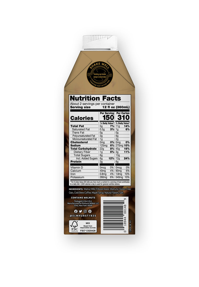 Maple Walnut Latte | 2, 4 & 6-Packs Available - Elmhurst 1925