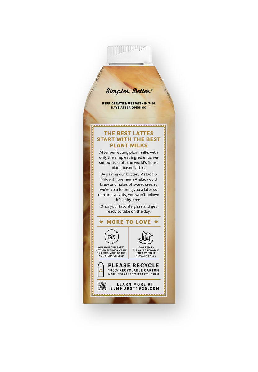 Pistachio Crème Latte | 2, 4 & 6-Packs Available - Elmhurst 1925