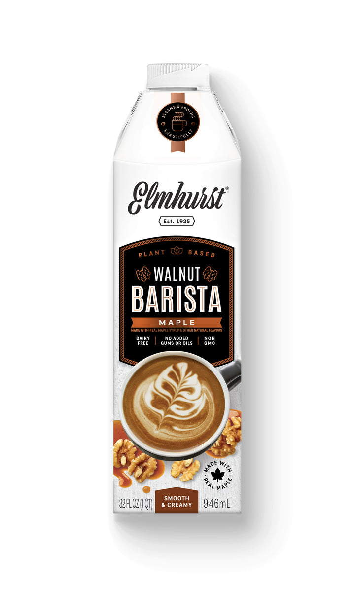 Barista Edition Maple Walnut Milk, 32oz (Plant-Based) | Elmhurst 1925